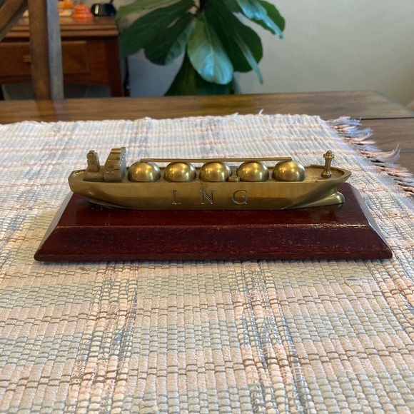 Accents | Brass Lng Tanker Ship Desk Display | Poshmark
